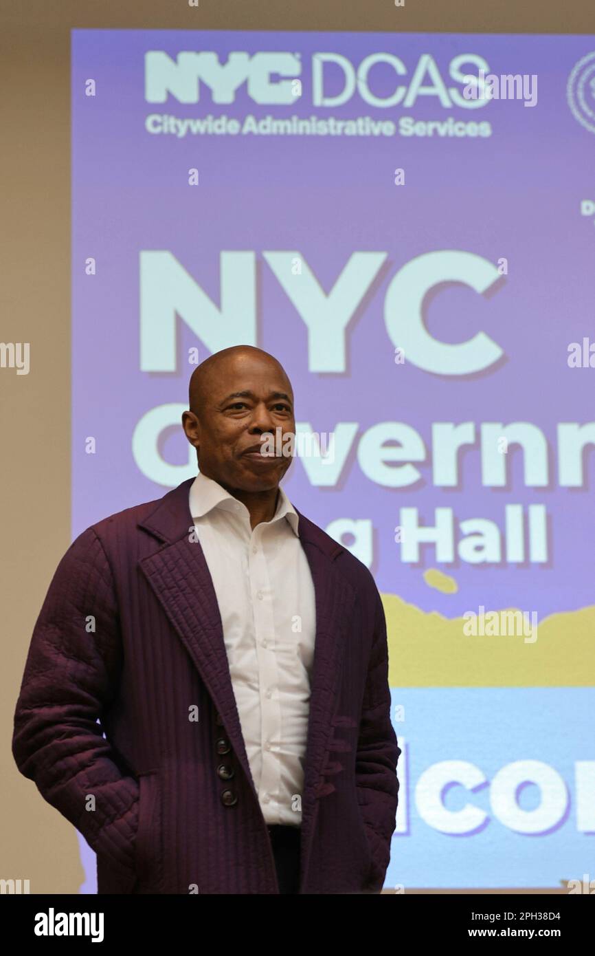 Queens Borough Hall, New York, USA, March 25, 2023 - New York City ...