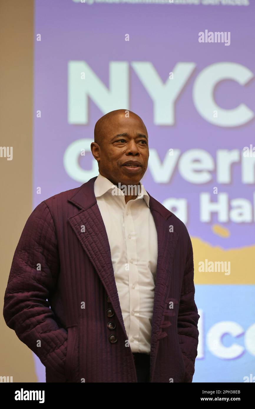 Queens Borough Hall, New York, USA, March 25, 2023 - New York City ...