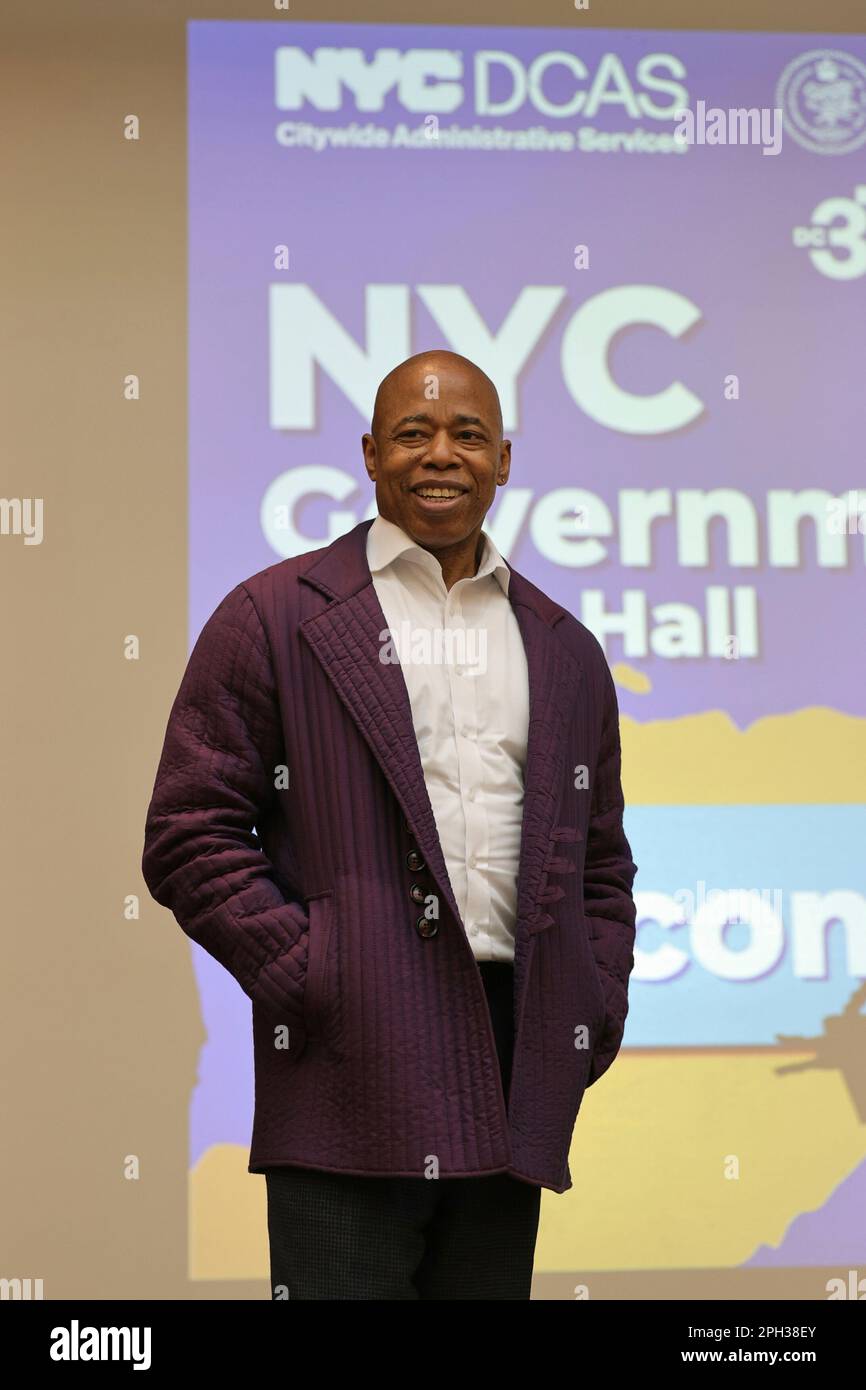 Queens Borough Hall, New York, USA, March 25, 2023 - New York City ...