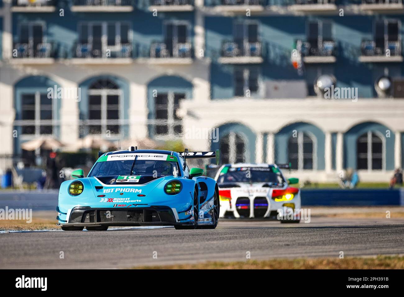 Sebring, Vereinigte Staaten. 17th Mar, 2023. Porsche 911 GT3 R, Wright Motorsports (#16), Ryan ...