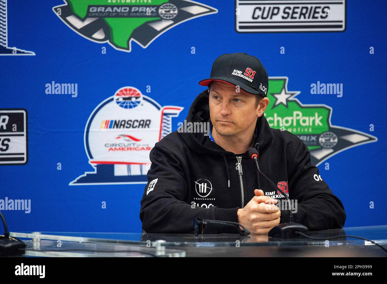The Americas. 25th Mar, 2023. Kimi Raikkonen (91) with Trackhouse ...