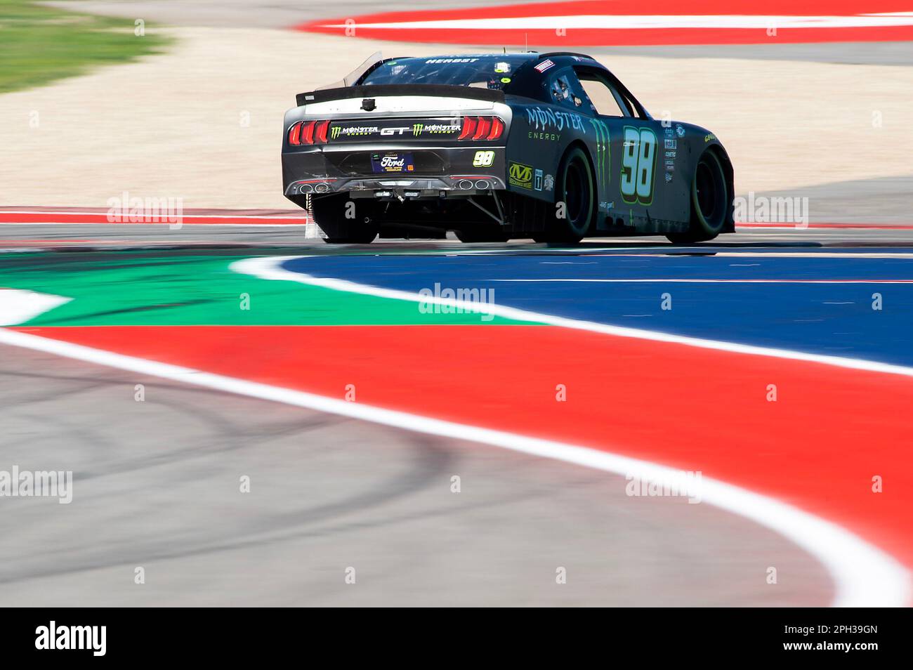 The Americas. 25th Mar, 2023. Riley Herbst (98) with Stewart Haas ...