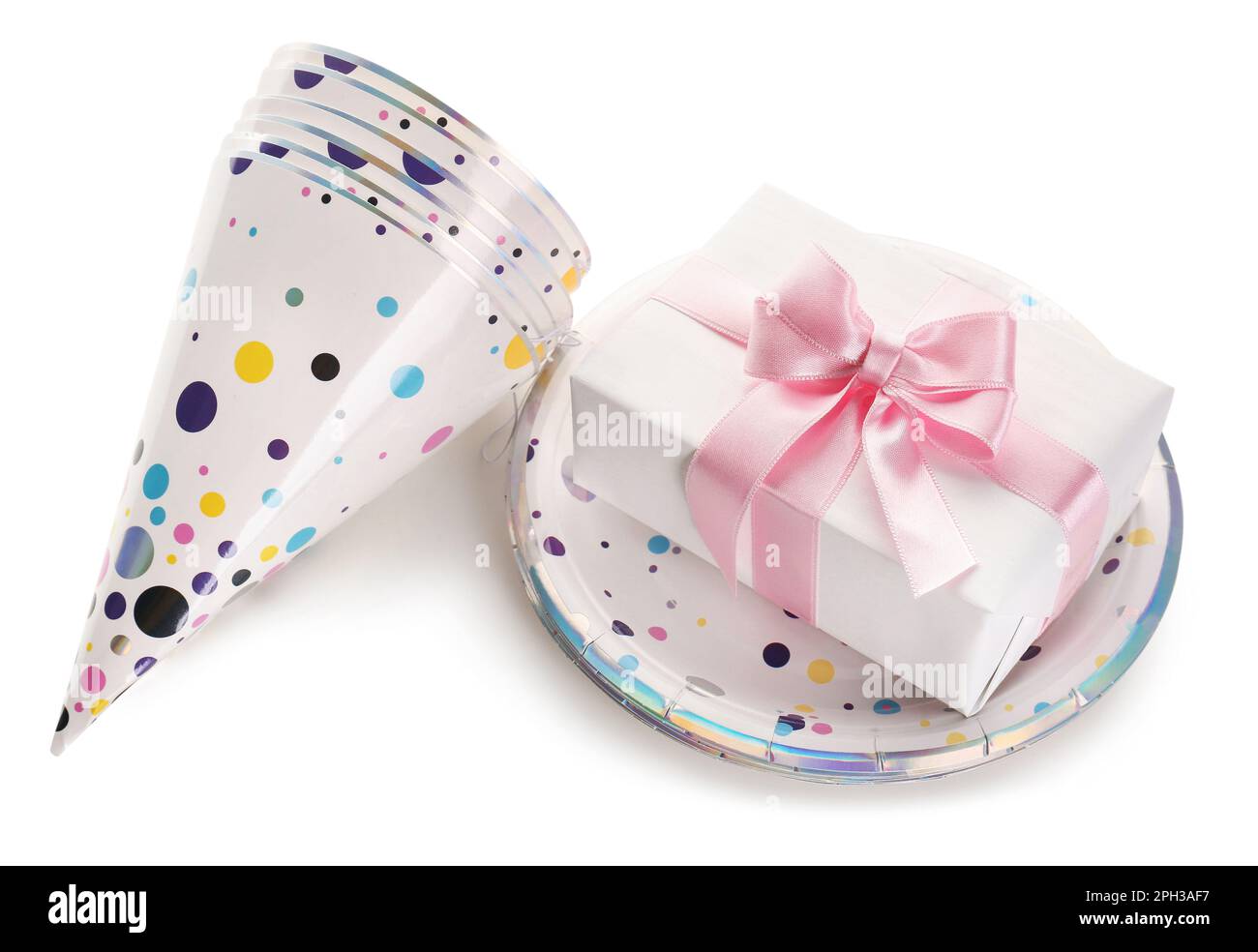 Set birthday party hats Cut Out Stock Images & Pictures - Alamy