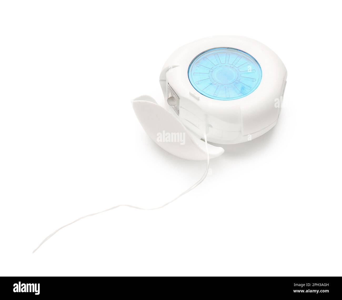 Case with dental floss isolated on white background Stock Photo - Alamy