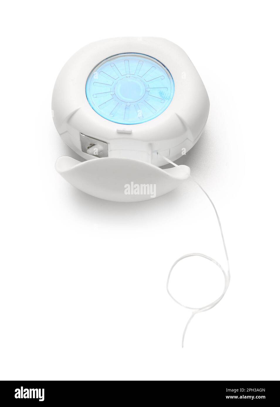 Case with dental floss isolated on white background Stock Photo - Alamy