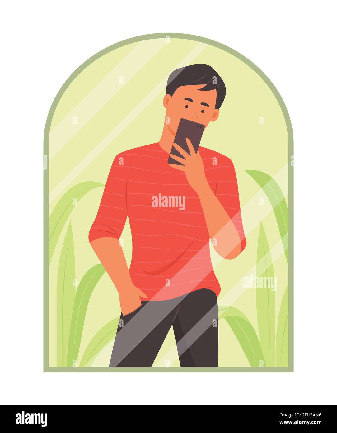 Photo young handsome guy Stock Vector Images - Alamy