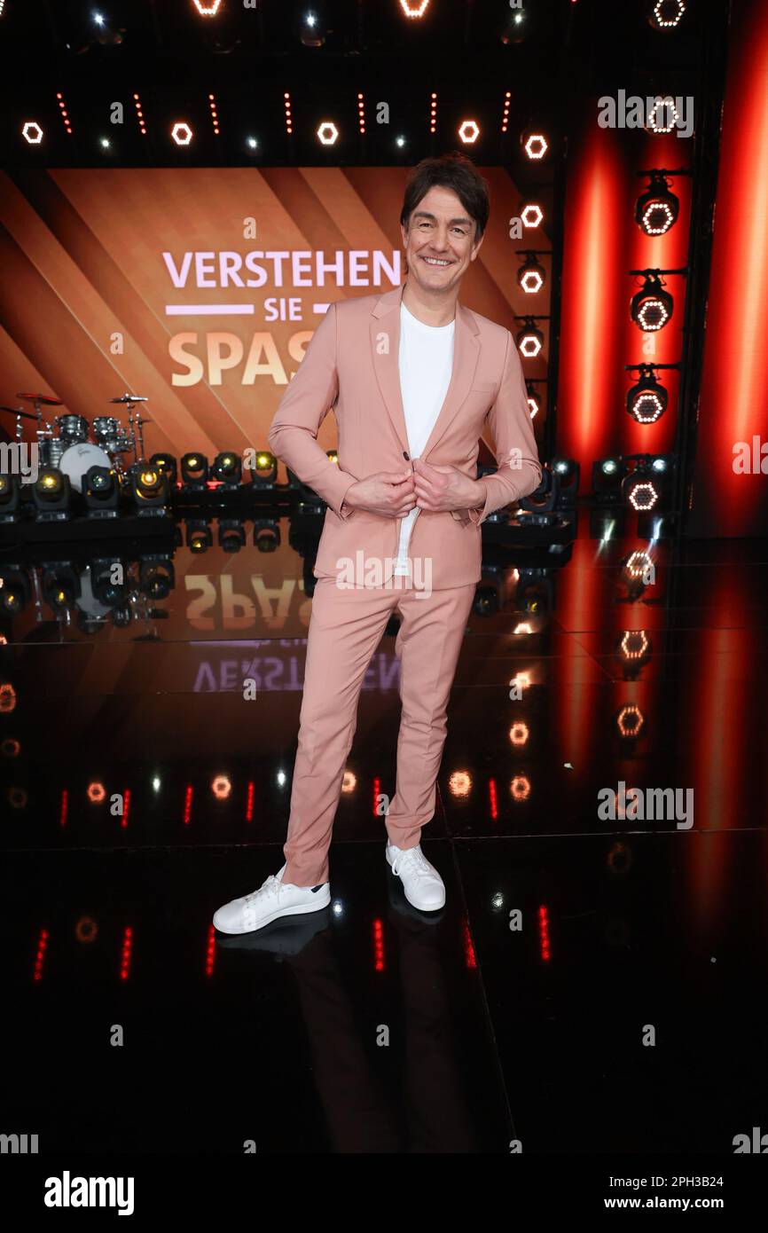 Berlin, Germany. 25th Mar, 2023. Comedian Matze Knop is a guest on the ARD show "Verstehen Sie ...