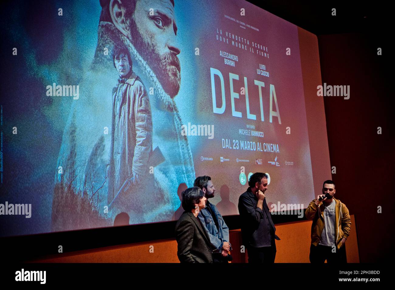 Rome, Italy, 24th March 2023, Alessandro Borghi, Luigi Lo Cascio and ...
