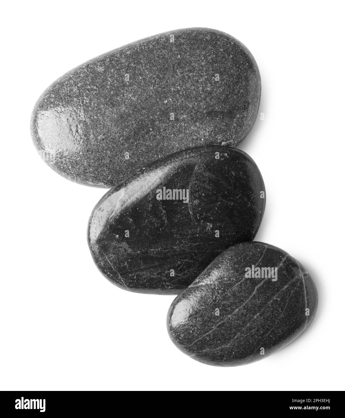 Group of different stones on white background, top view Stock Photo - Alamy