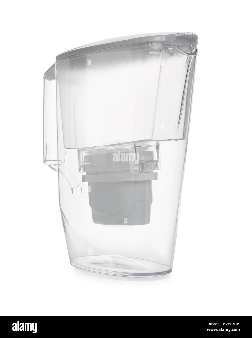 Empty water filter jug isolated on white Stock Photo - Alamy