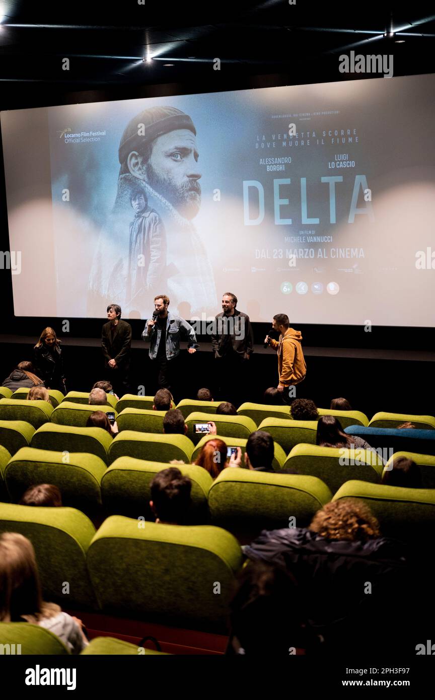 Rome, Italy, 24th March 2023, Alessandro Borghi, Luigi Lo Cascio and ...