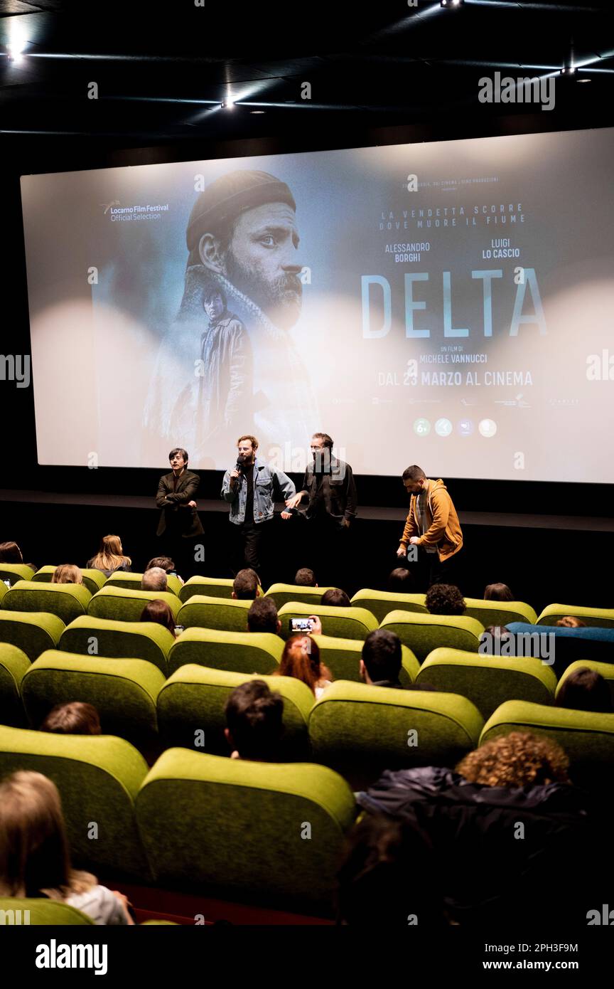 Rome, Italy, 24th March 2023, Alessandro Borghi, Luigi Lo Cascio and ...