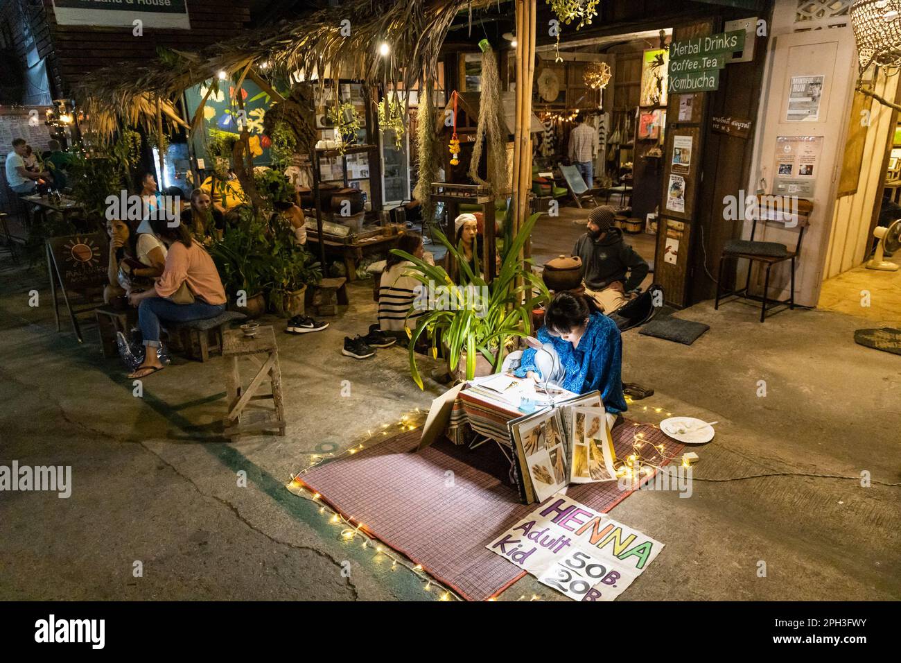 Pai night street market or known as walking street operates daily at ...