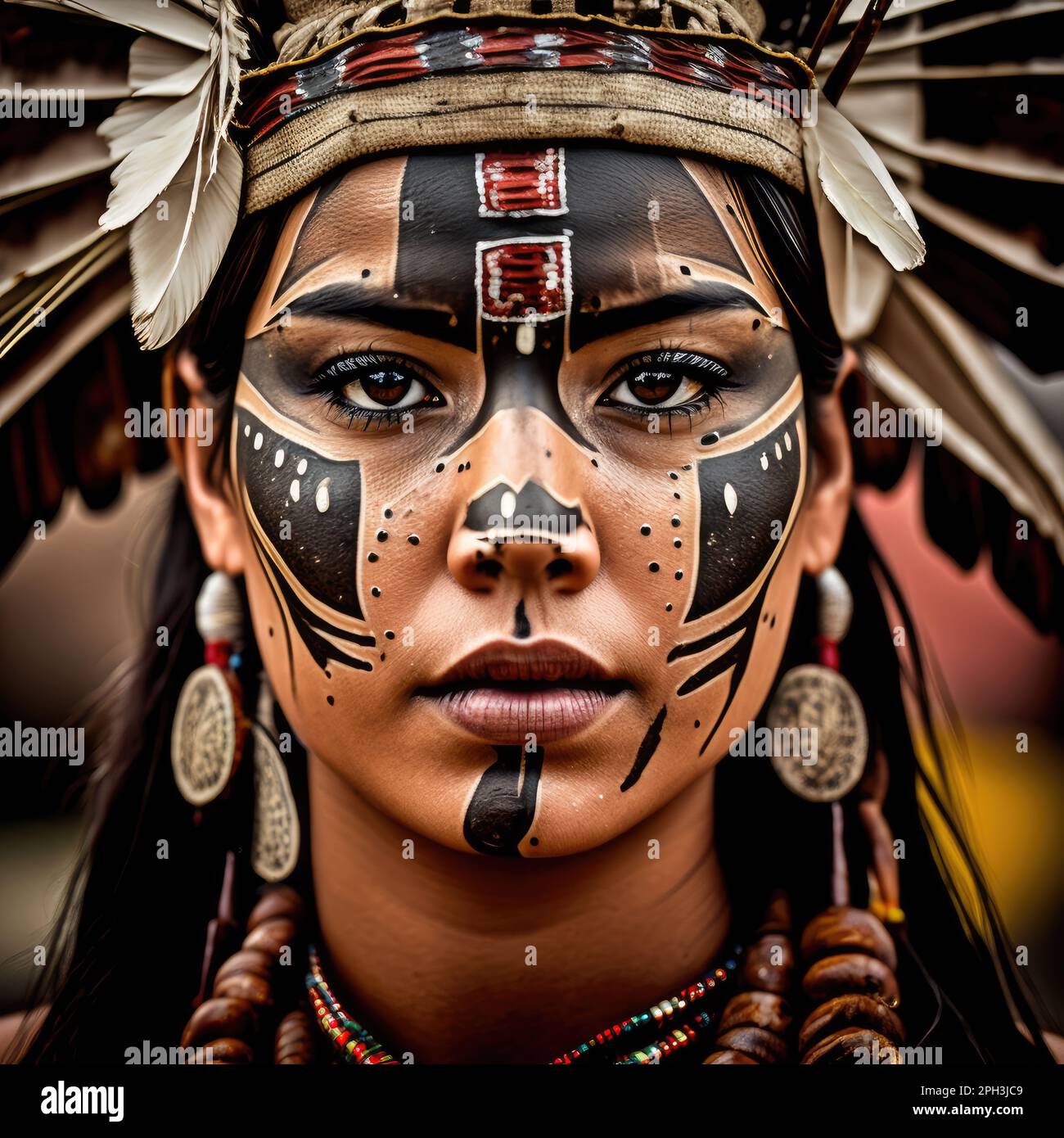 Indian Girl Costume Face Paint