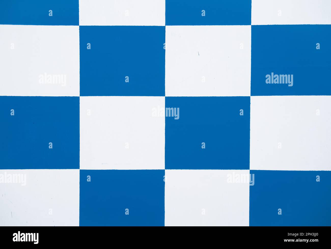 Blue and white squares in check pattern Stock Photo - Alamy