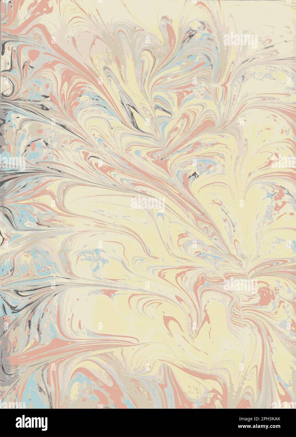 Handmade Marble Paper 02, vectorized full-color Stock Vector Image ...