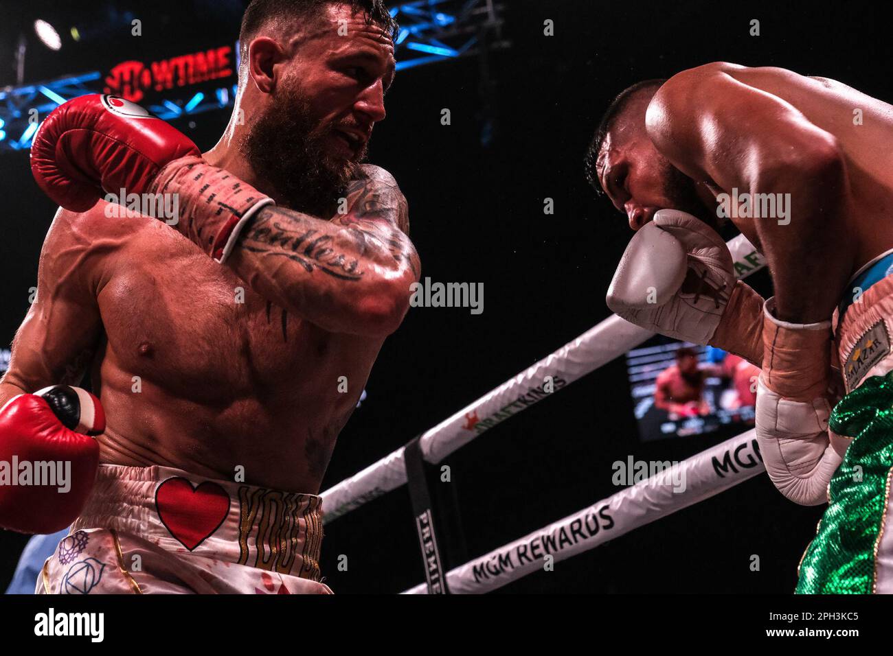 Las Vegas, Nevada, USA. 25th Mar, 2023. Action between Cody Crowley ...