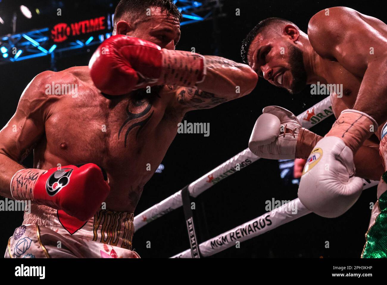 Las Vegas, Nevada, USA. 25th Mar, 2023. Action between Cody Crowley ...