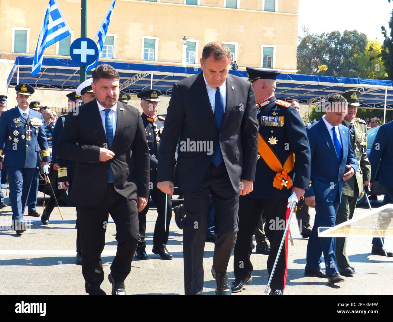 News conference by greek leadership hi-res stock photography and images ...