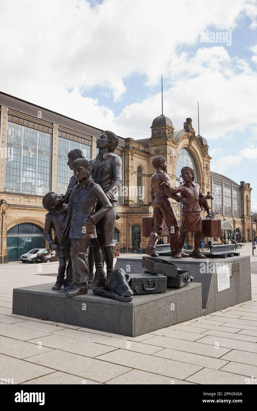 Hamburg, Germany. 24th Mar, 2023. View of the monument "Kindertransport ...
