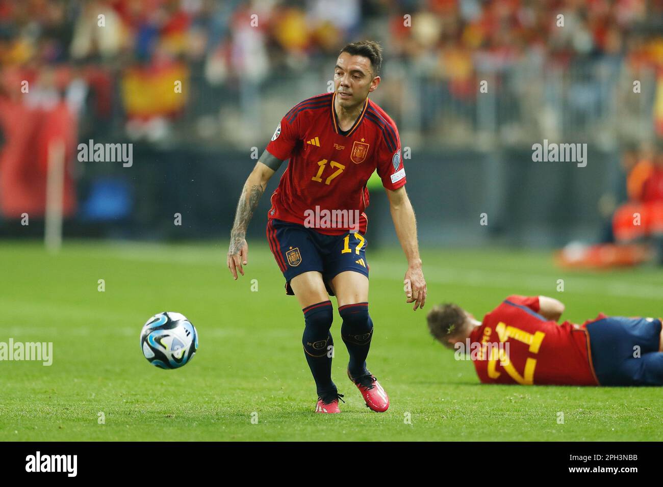 Malaga, Spain. 25th Mar, 2023. Iago Aspas (ESP) Football/Soccer : UEFA ...