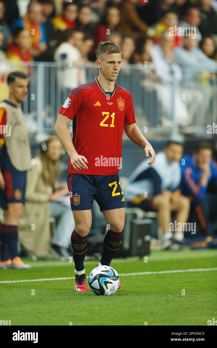 Malaga, Spain. 25th Mar, 2023. Dani Olmo (ESP) Football/Soccer : UEFA ...