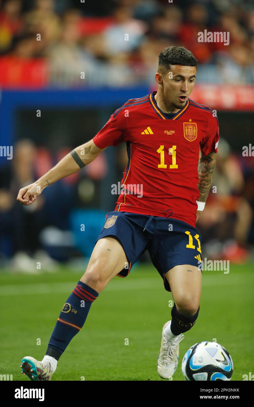 Malaga, Spain. 25th Mar, 2023. Yeremy Pino (ESP) Football/Soccer : UEFA ...