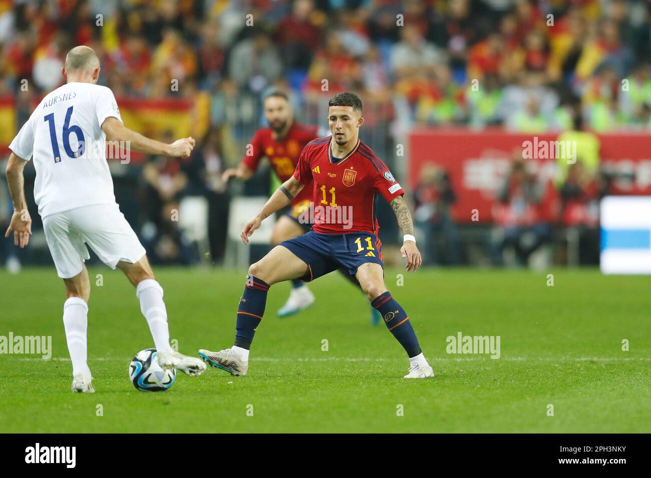 Malaga, Spain. 25th Mar, 2023. Yeremy Pino (ESP) Football/Soccer : UEFA ...