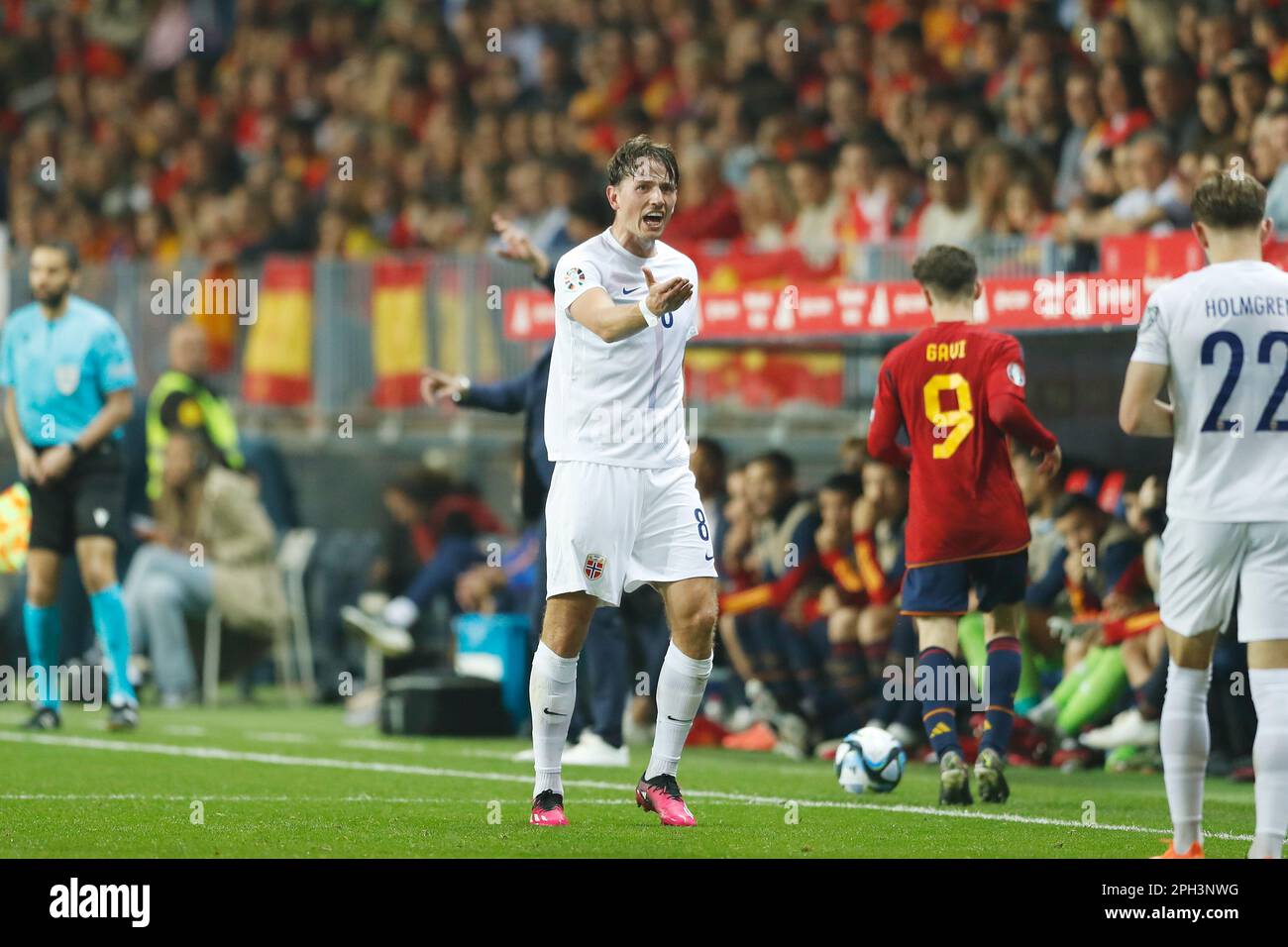 Malaga, Spain. 25th Mar, 2023. Sander Berge (NOR) Football/Soccer ...