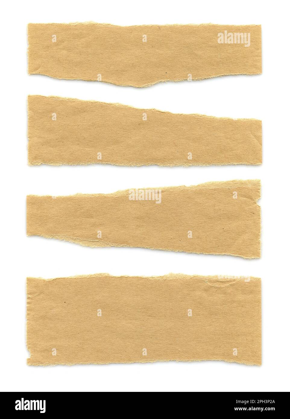 Collection of various pieces of note paper on white background Stock ...