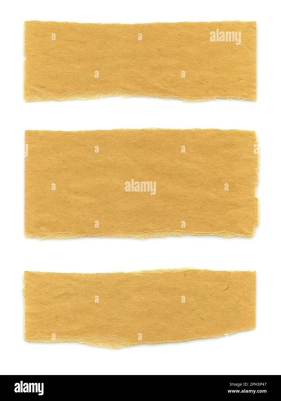 Collection of various pieces of note paper on white background Stock ...