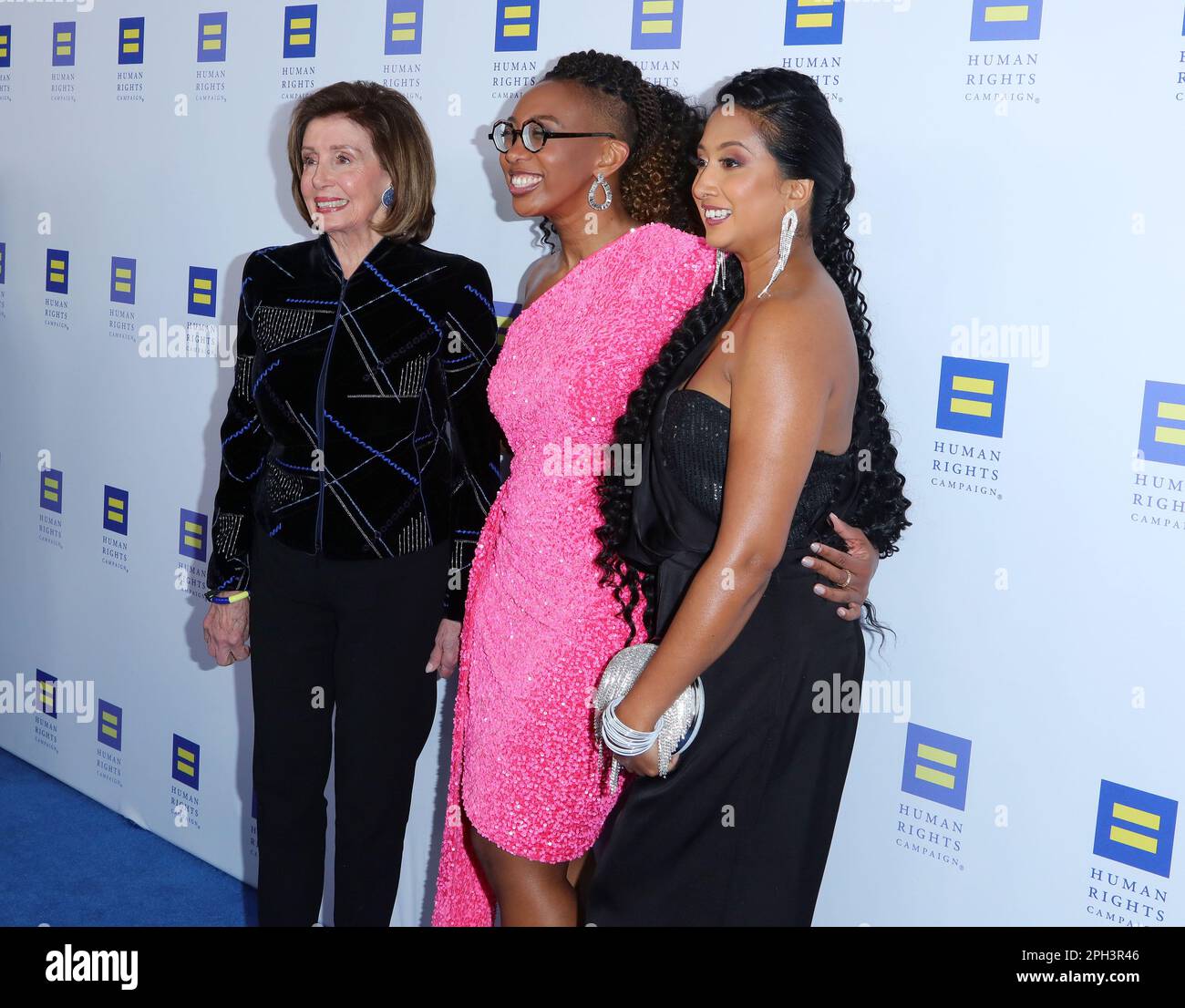 Los Angeles, USA. 25th Mar, 2023. Nancy Pelosi, Kelley Robinson arrives ...