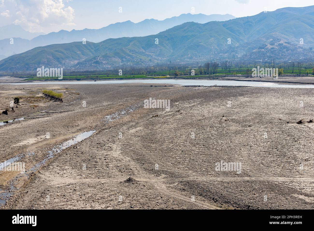 Aerial view dry riverbed river hi-res stock photography and images - Alamy