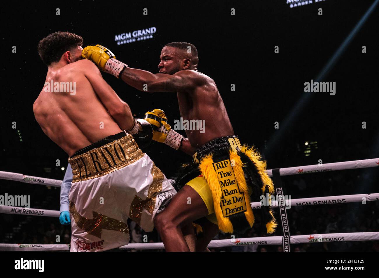 Las Vegas, Nevada, USA. 25th Mar, 2023. Action between Chris Colbert ...