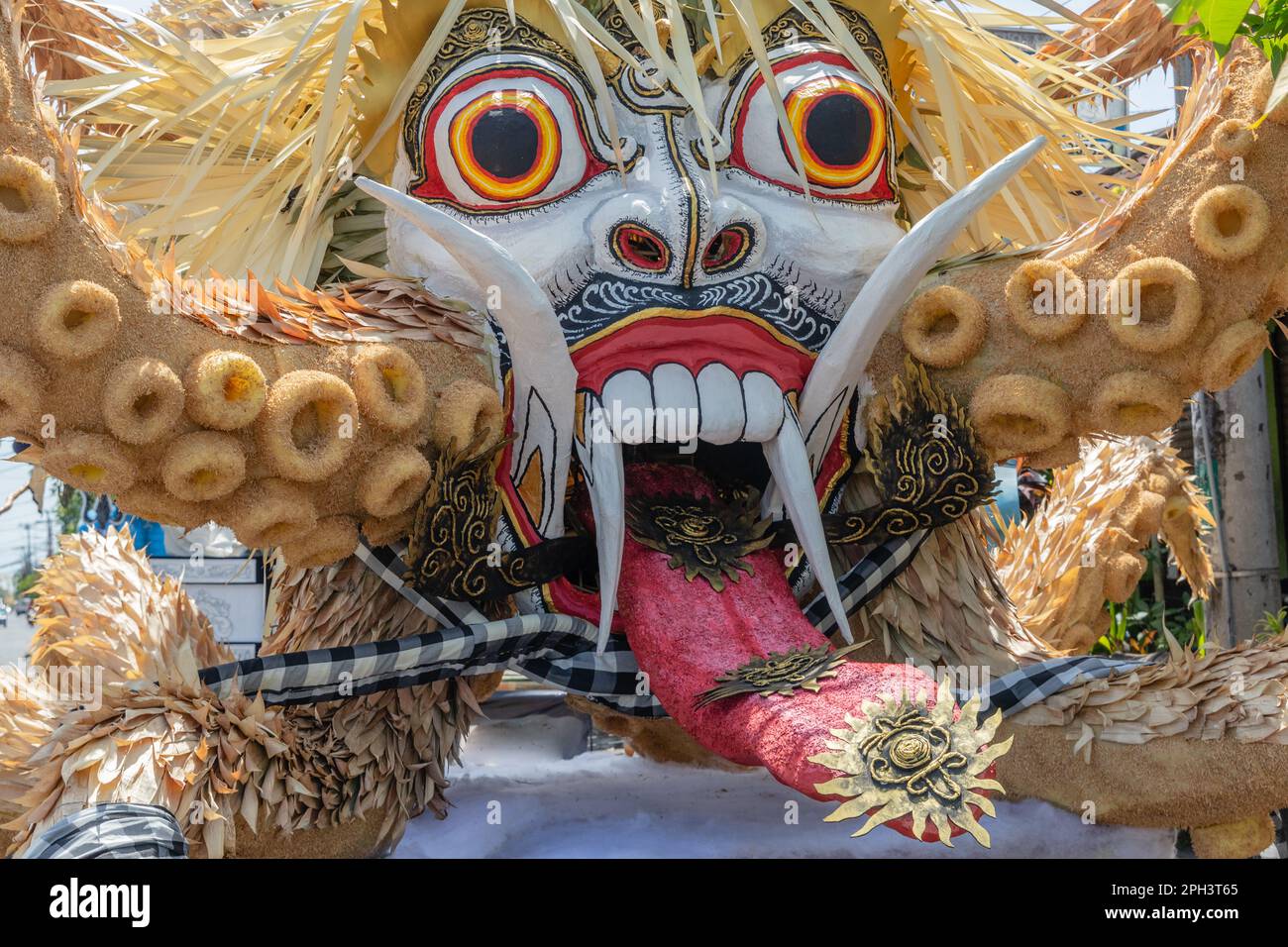 Ogoh-Ogoh, demon statue made for Ngrupuk parade conducted on the eve of ...