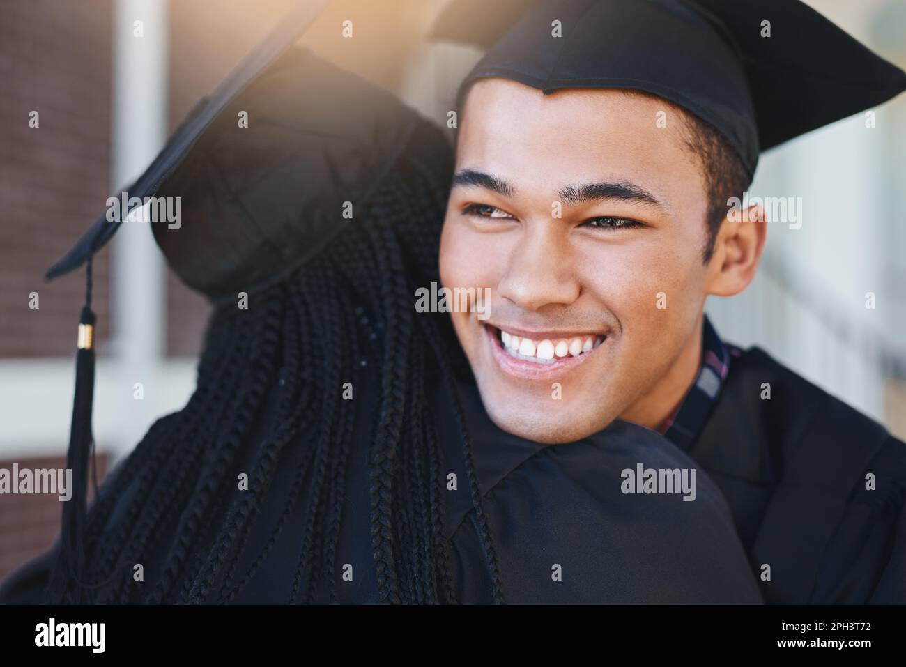 College students hugging on campus hi-res stock photography and images ...