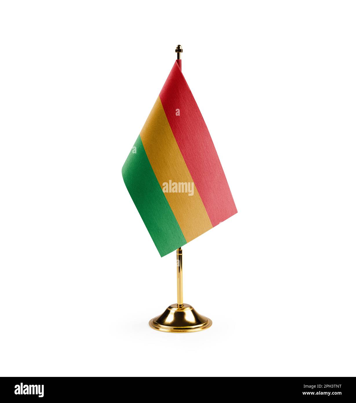Small national flag of the Bolivia on a white background Stock Photo ...