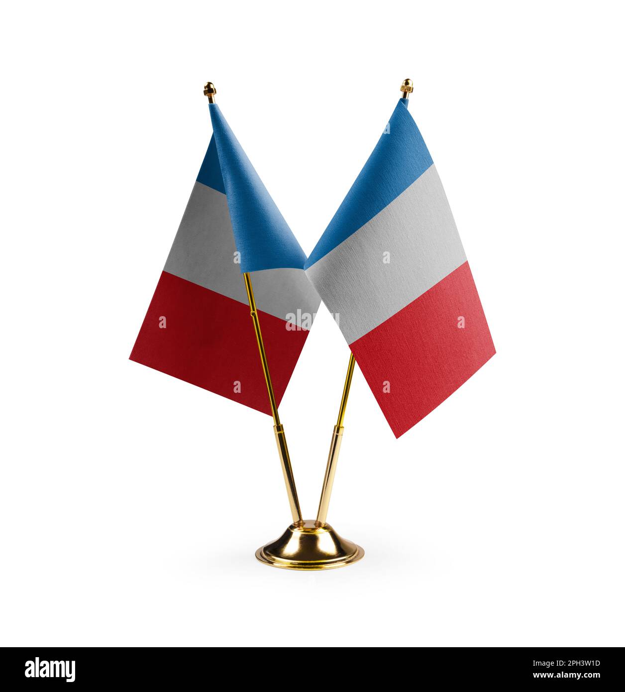 Small national flags of the France on a white background Stock Photo ...