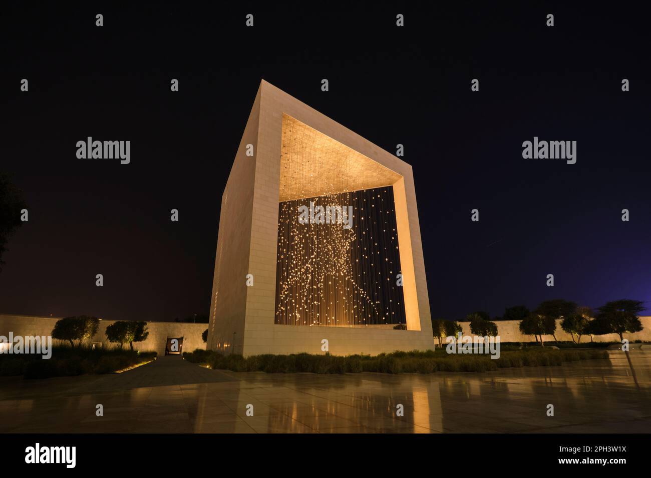 View of the Founder's Memorial, monument, dedicated to Sheikh Zayed bin ...