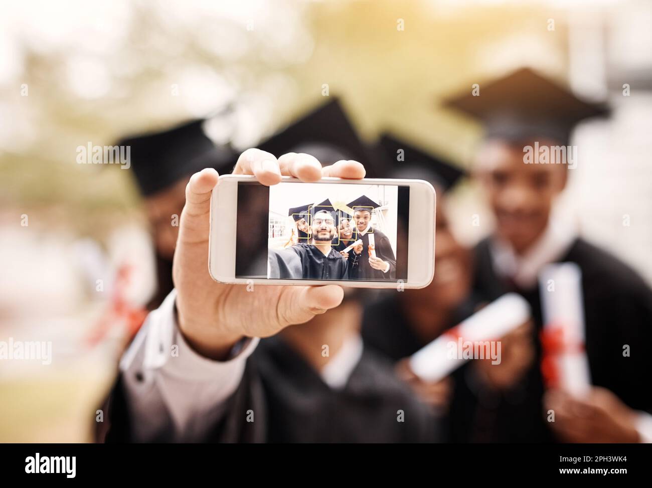 This is a moment I must capture. students taking a picture on ...