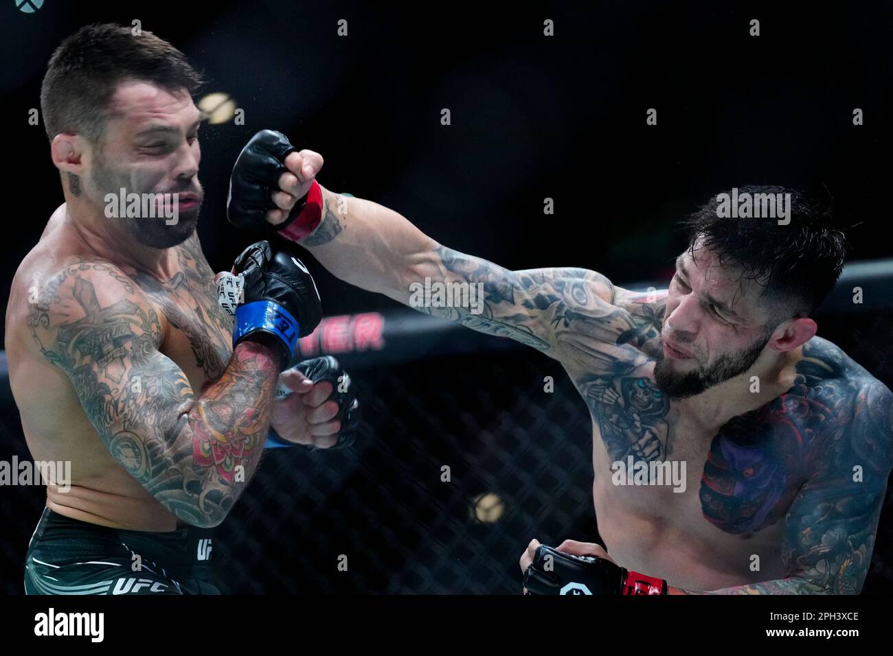 SAN ANTONIO, TEXAS - March 25: (L-R) Daniel Pineda and Tucker Lutz in ...