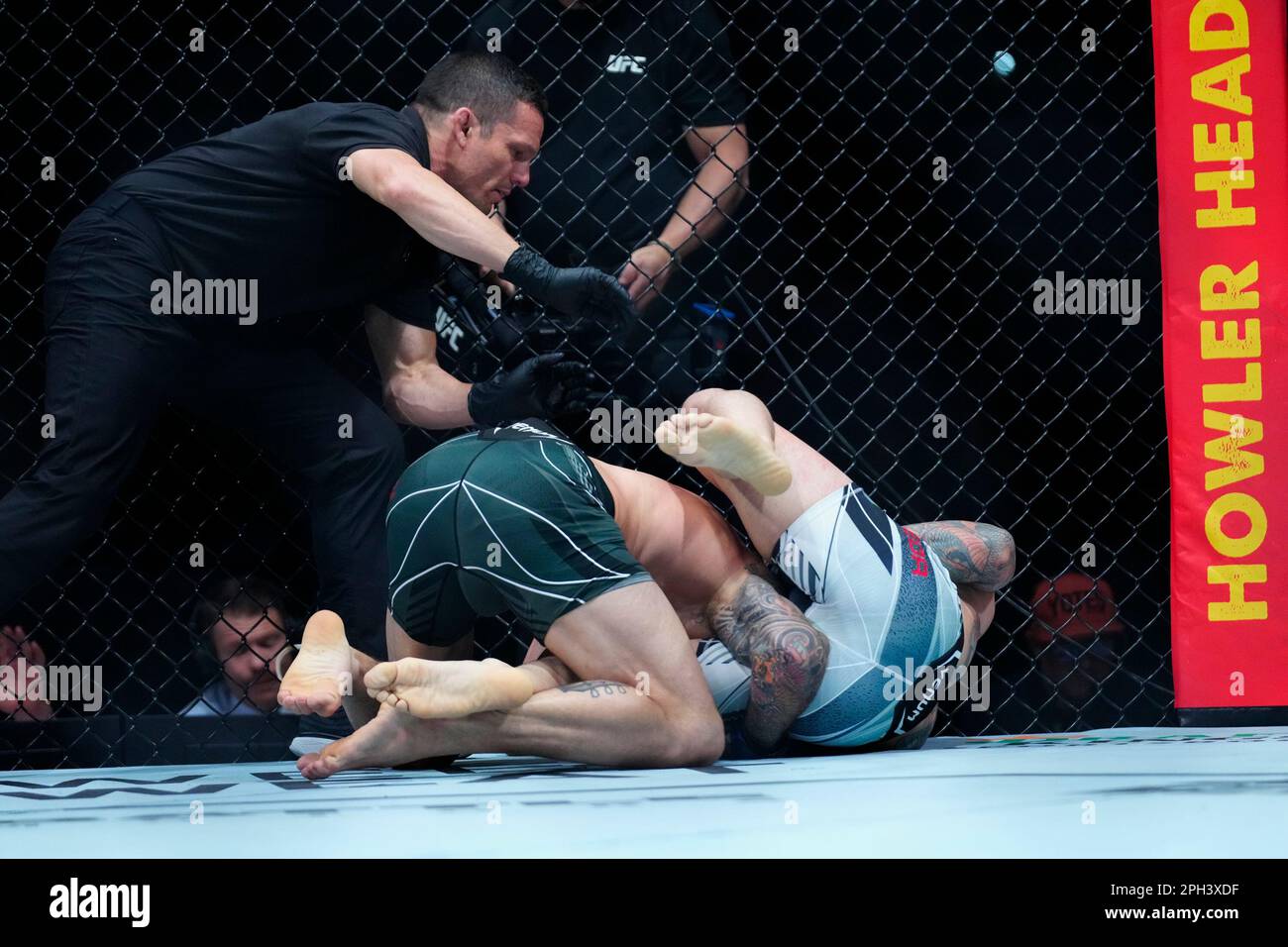 SAN ANTONIO, TEXAS - MARCH 25: Daniel Pineda (bottom) submits Tucker ...