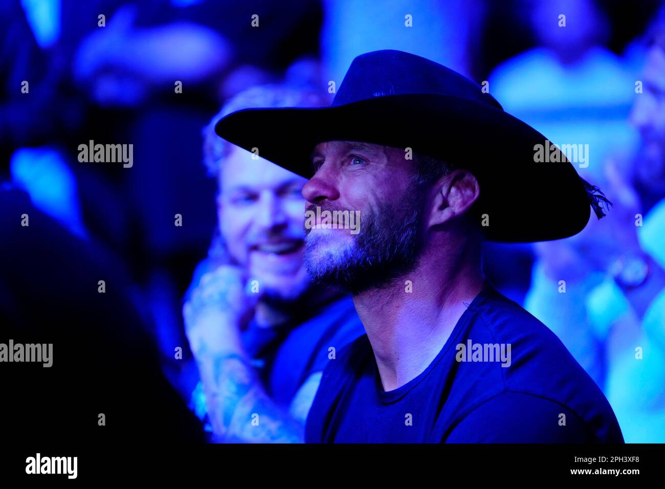 SAN ANTONIO, TEXAS - March 25: Donald “Cowboy” Cerrone reacts to his ...