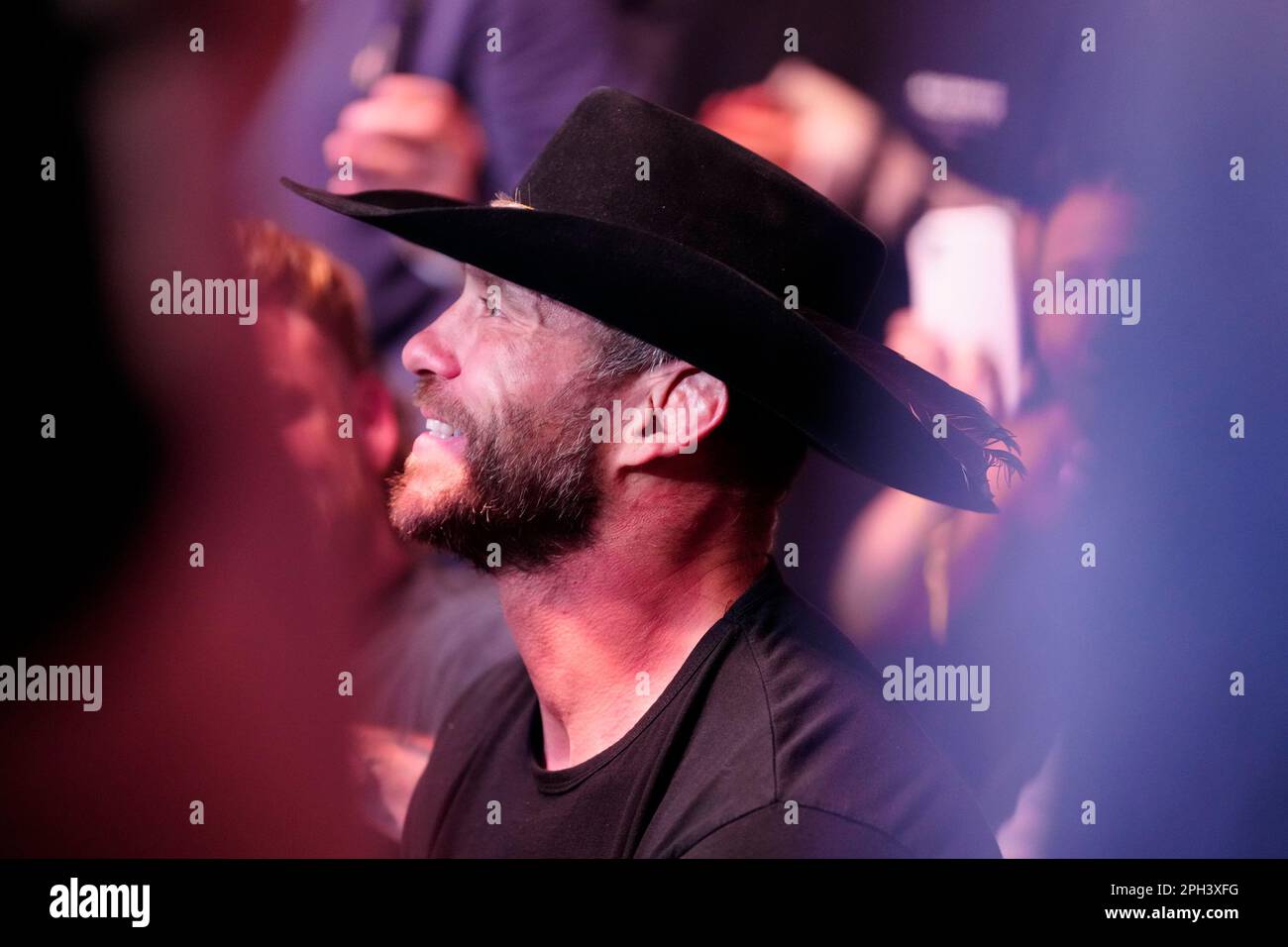 SAN ANTONIO, TEXAS - March 25: Donald “Cowboy” Cerrone reacts to his ...