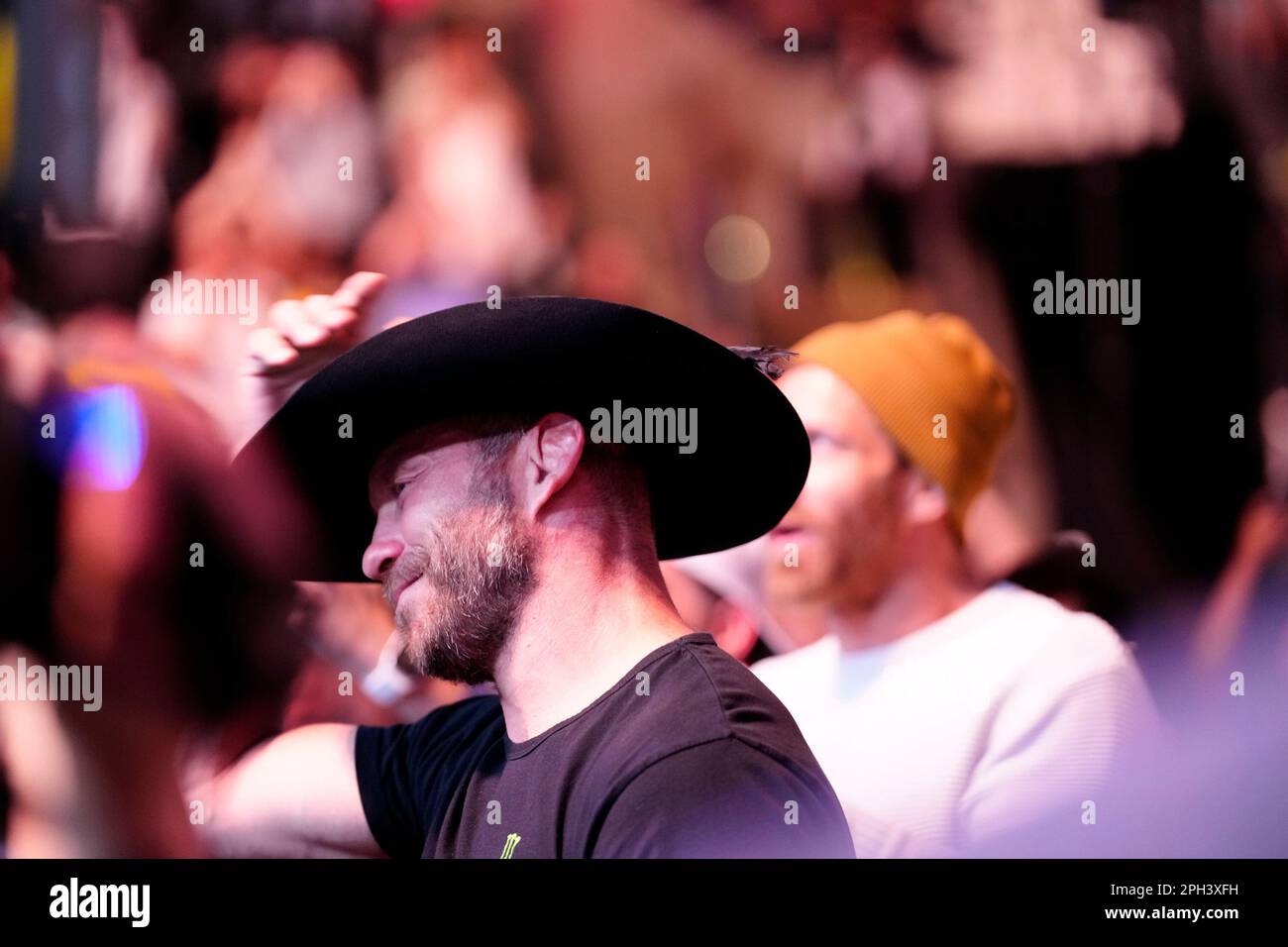 SAN ANTONIO, TEXAS - March 25: Donald “Cowboy” Cerrone reacts to his ...