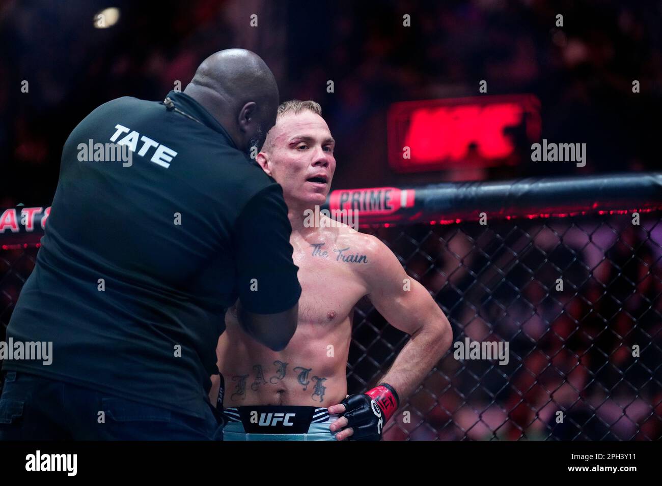 SAN ANTONIO, TEXAS - MARCH 25: Nate Landwehr celebrates his victory ...