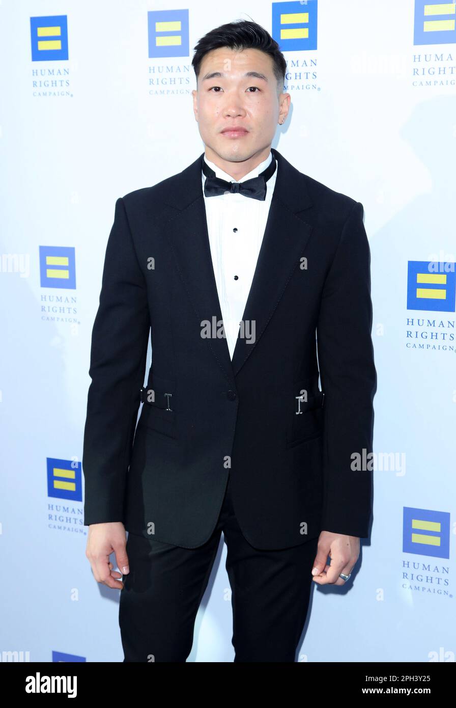 Los Angeles, USA. 25th Mar, 2023. Joel Kim arrives at The 2023 Human ...