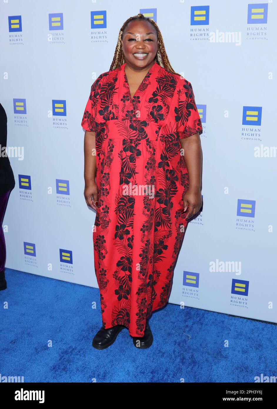 Los Angeles, USA. 25th Mar, 2023. Jazzmun arrives at The 2023 Human Rights Campaign LA Dinner ...