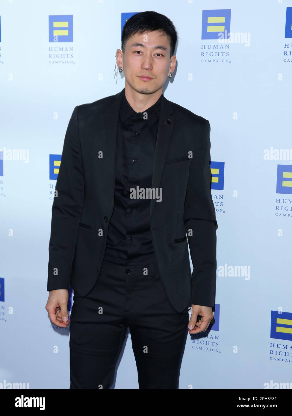 Los Angeles, USA. 25th Mar, 2023. Jake Choi arrives at The 2023 Human ...