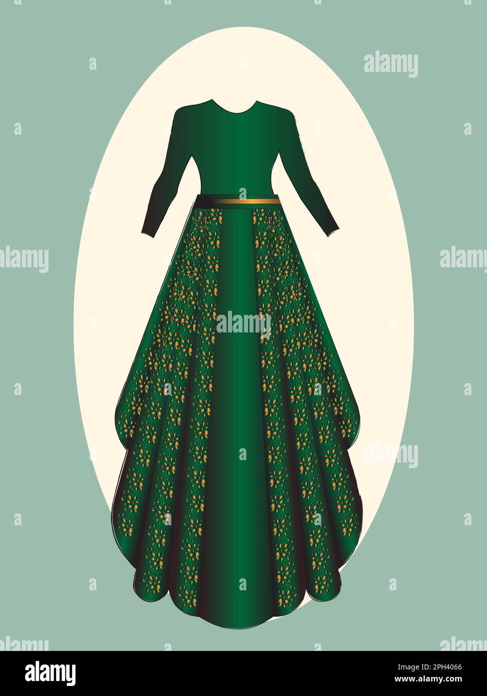 WESTERN BRIDE FROCK WITH GOLDEN DETAILING PROM WEDDING BELT FROCK FOR ...